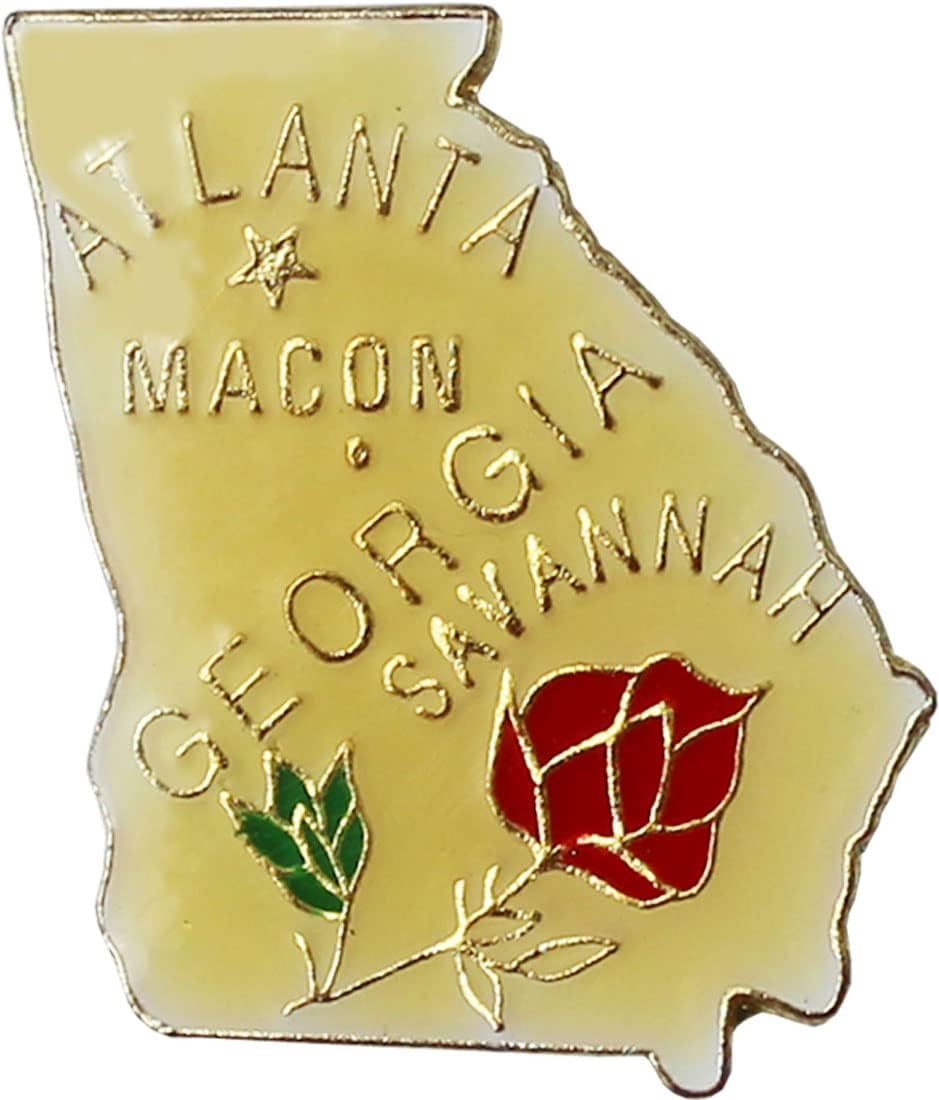 Amazon.com: Georgia - State Map Lapel Pin : Clothing, Shoes & Jewelry
