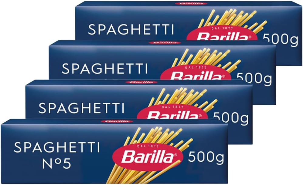 Barilla Pasta Spaghetti No.5 4x500g: Buy Online at Best Price in UAE ...