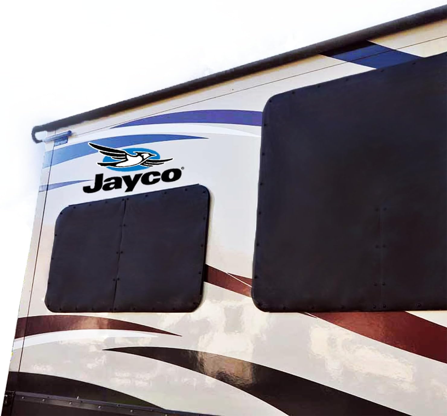 Amazon.com: EZ-SNAP Exterior RV Window Shade Kit – No-Drill Snap-On Sun ...