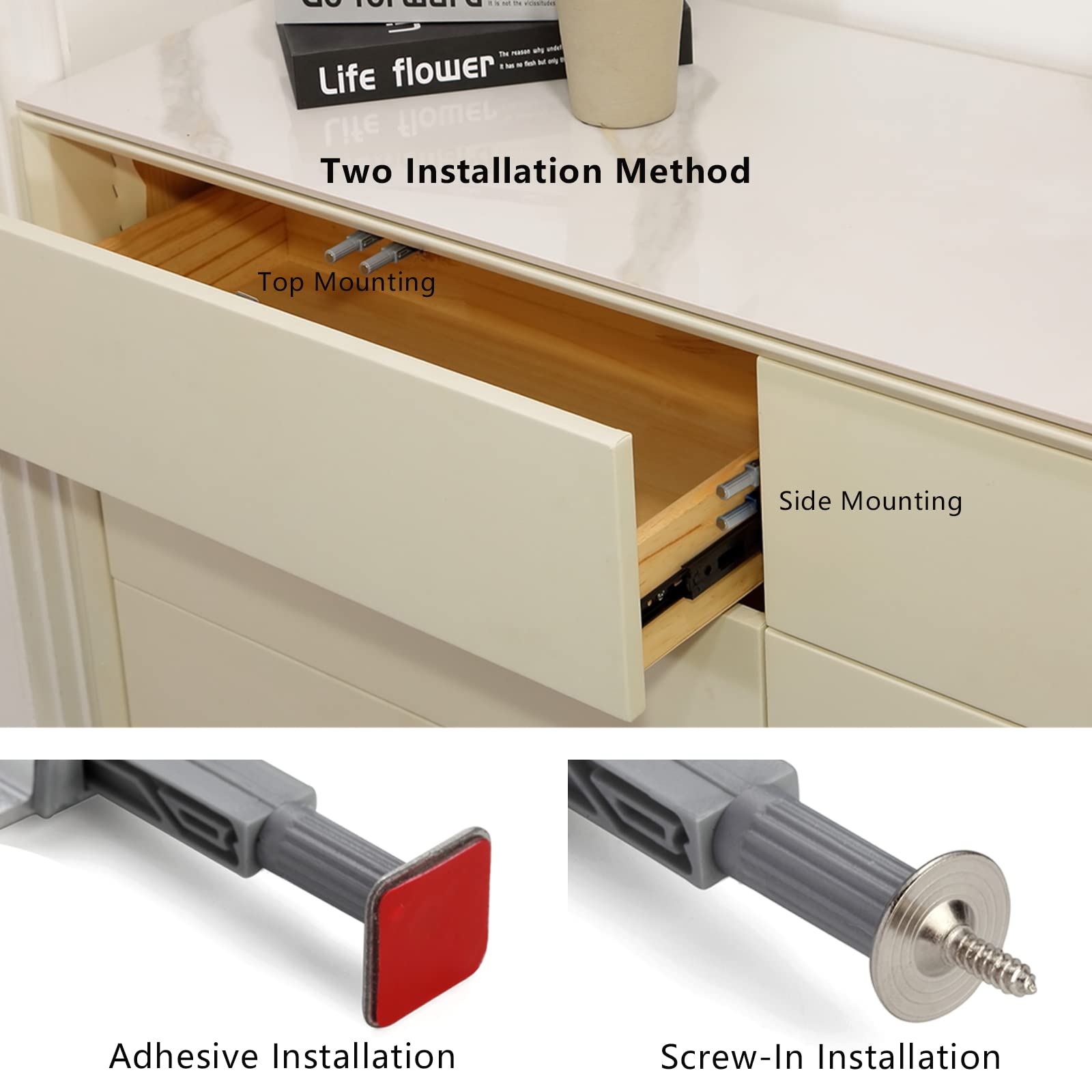 Snapklik.com : Double Magnetic Push Latch, 10 Pack Heavy Duty Touch ...