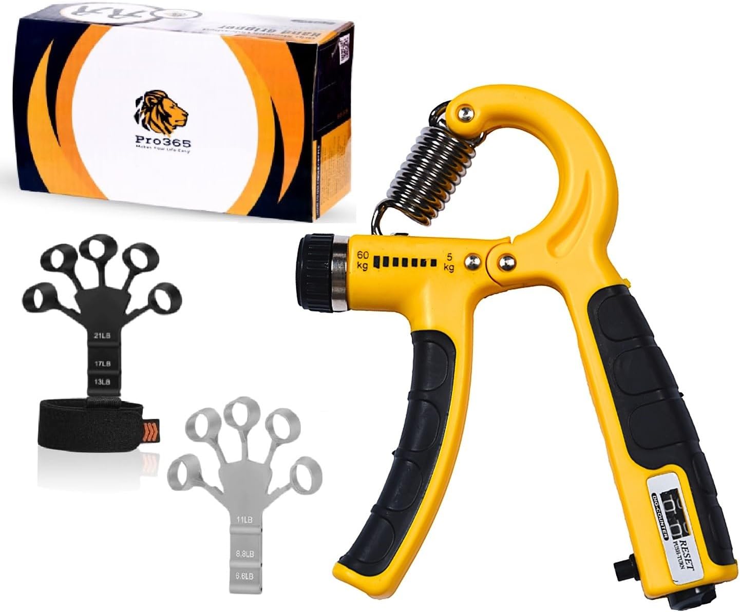 Buy CANTIBONA New Finger Grip Strengthener - Adjustable Finger ...