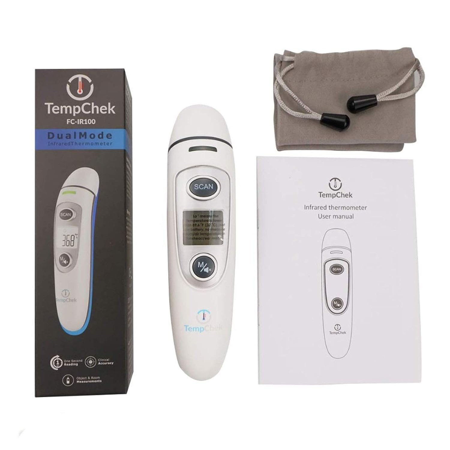 TempCheck Digital Infrared Thermometer for Fever with LCD Screen ...