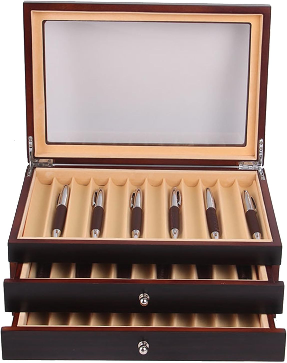 Amazon.com: HM&DX Wooden Pen Display Box,Pen Collection Display Case ...