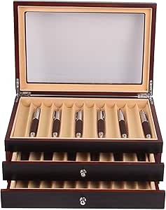 Amazon.com: HM&DX Wooden Pen Display Box,Pen Collection Display Case ...