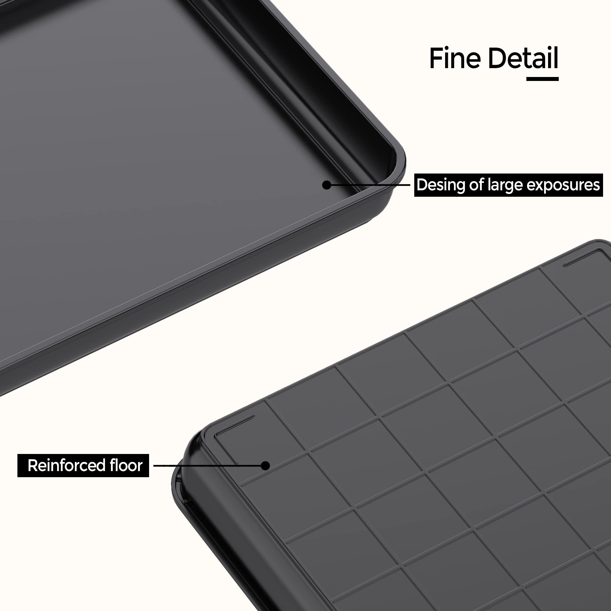 WAYNHUI Squared Plant Saucer 6/8/10/12/14/16/18Square Plastic Basin ...