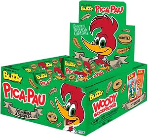 Chiclete Buzzy Pica Pau Hortelã c/100 Buzzy | Amazon.com.br