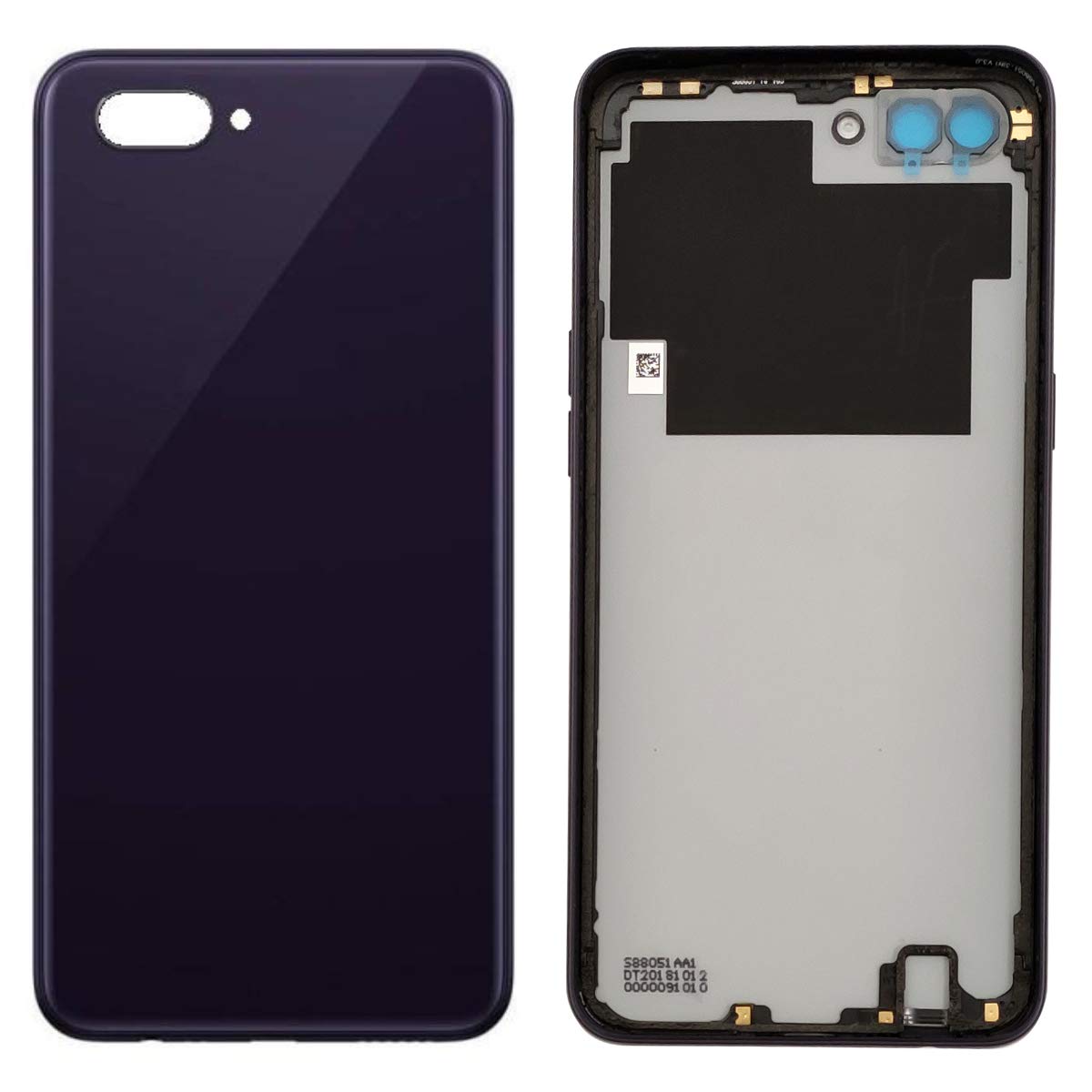 ekon Plastic Mobile Housing Body Back Panel for Oppo A3s - Purple ...