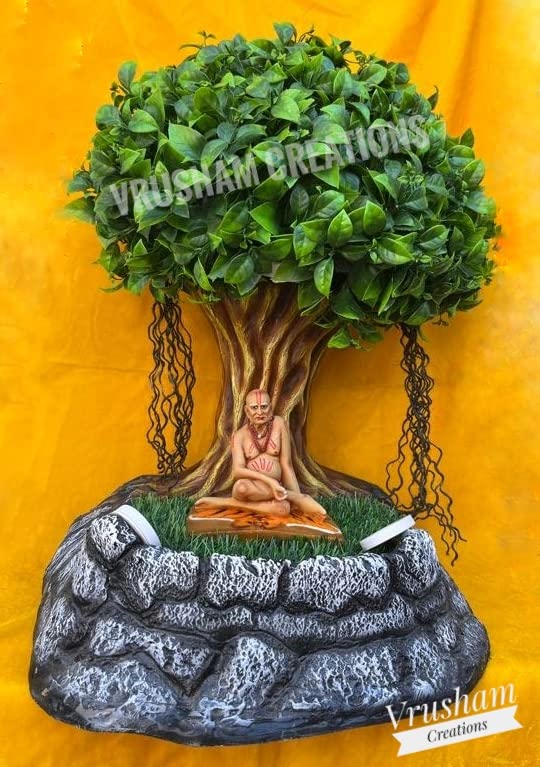 Buy VRUSHAM CREATIONS - Shri Swami Samarth Murti with Tree - 2 FEET ...