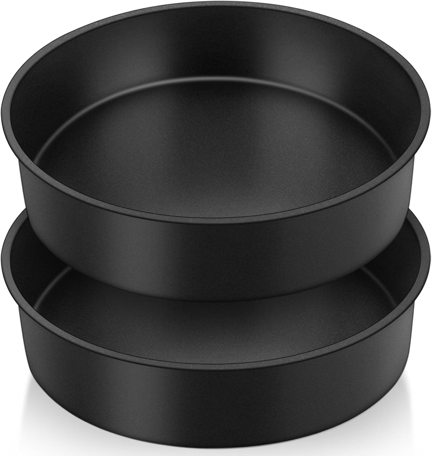 HaWare 9.5 Inch Cake Tin Set of 2, Non-Stick Stainless Steel Baking Pan ...