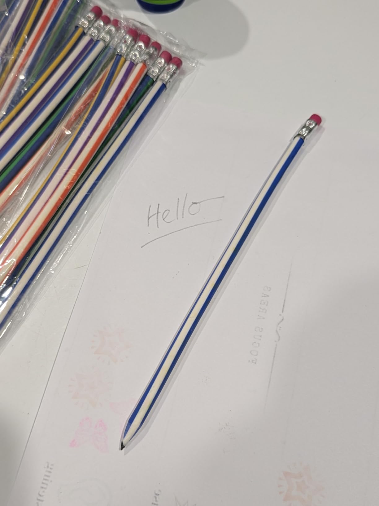 50pcs Bendy Pencils with Eraser, Flexible Bendable Pencils for Kids ...