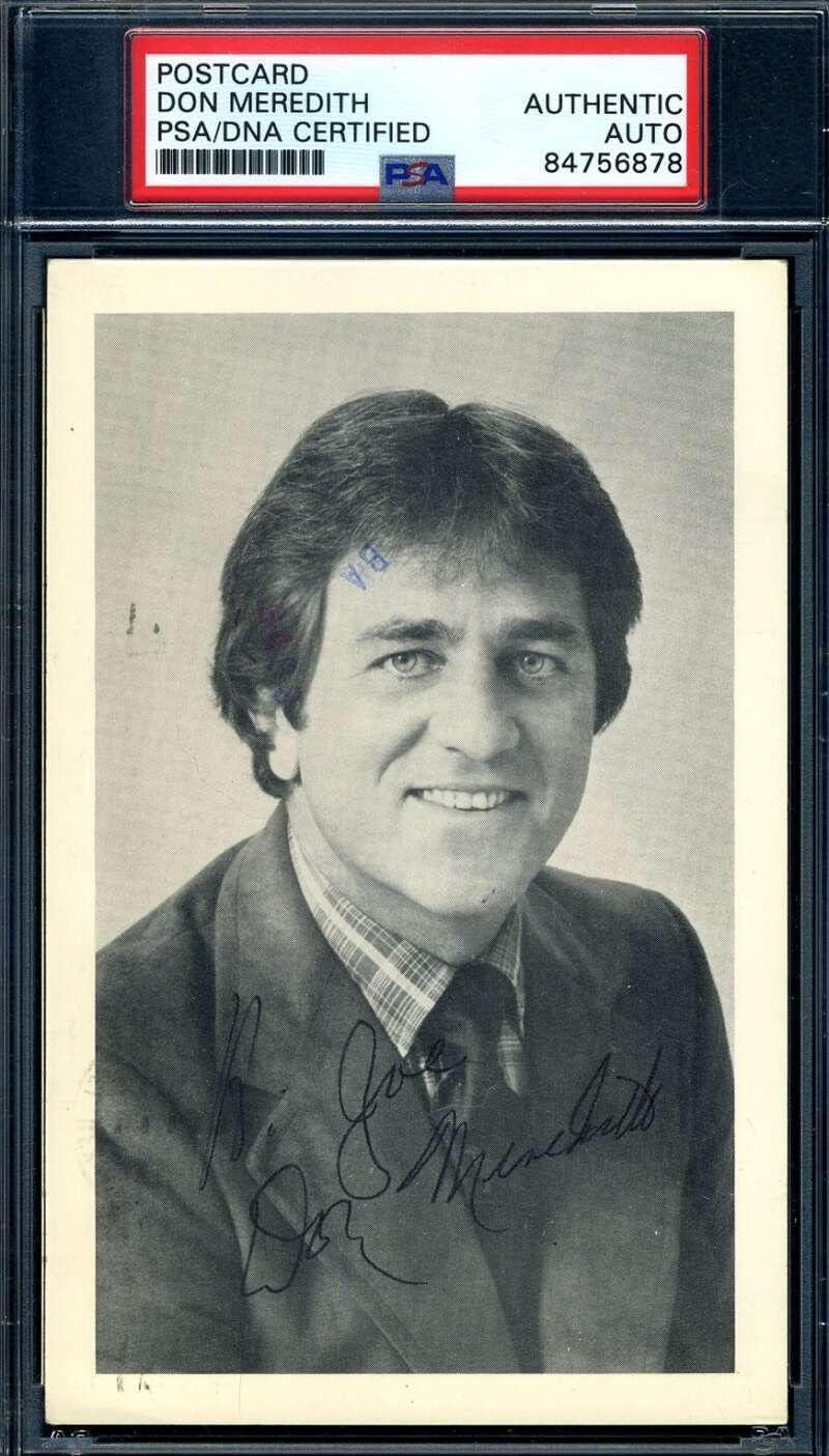Don Meredith PSA DNA Signed Coa Autograph Photo - Autographed NFL ...