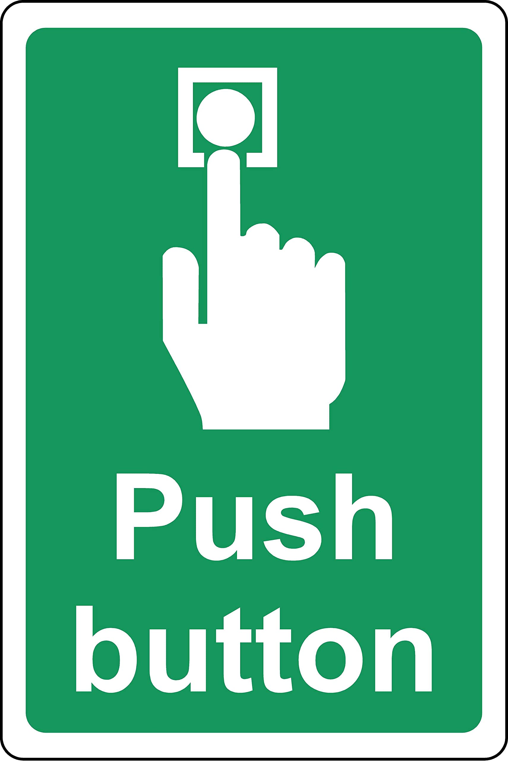 Push To Exit Sign Stiker Tanda Arah Keluar Sticker Exit Sign Pintu ...