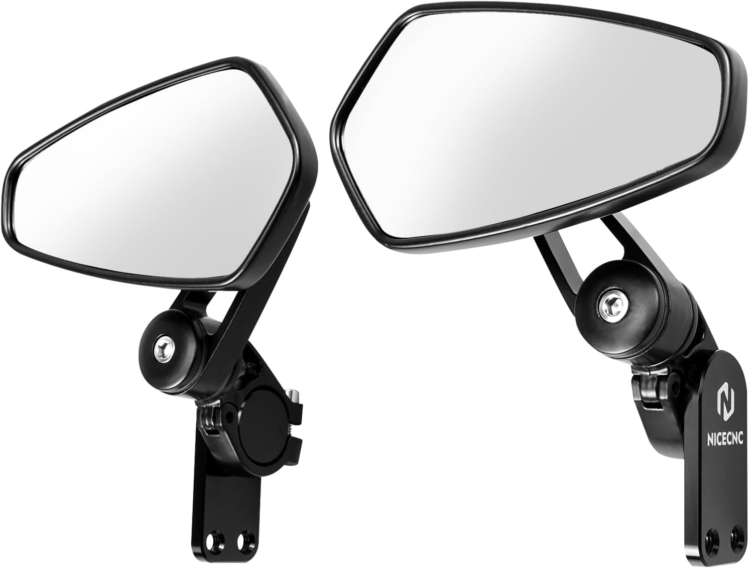 Amazon.com: NICECNC Universal Adjustable Motorcycle Rear View Mirrors ...