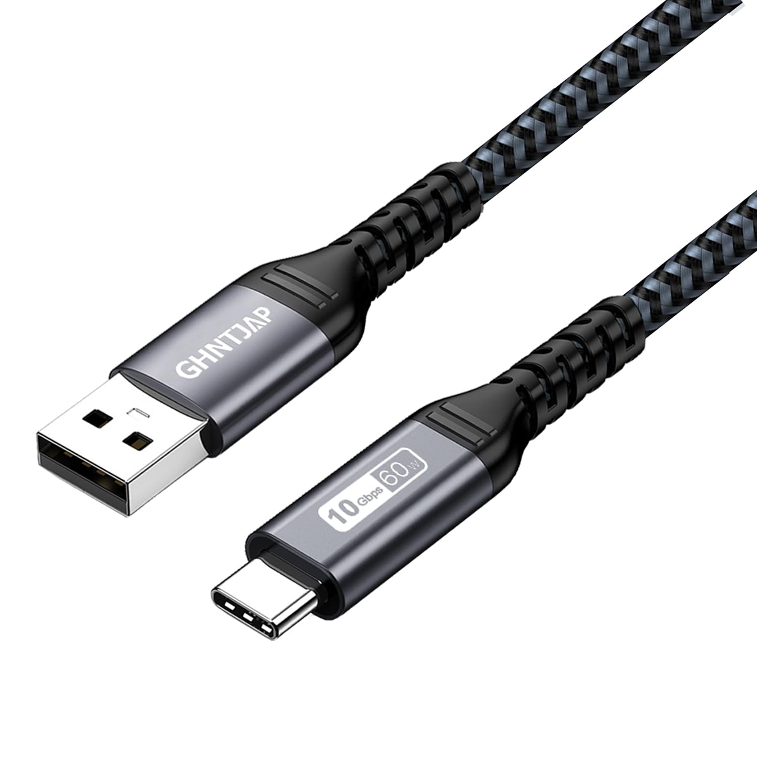 GHNTJAP USB A to USB C Data Cable 3.3FT, [10Gbps,60W], USB 3.1 Gen 2 to ...