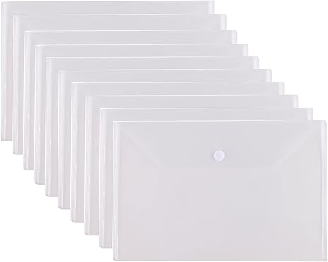 Amazon.com : YESSART 11 x 17 Clear Large Plastic Envelopes Document ...