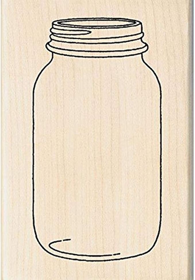 Inka 04244 Mason Jar Wood Stamp : Amazon.ca: Home