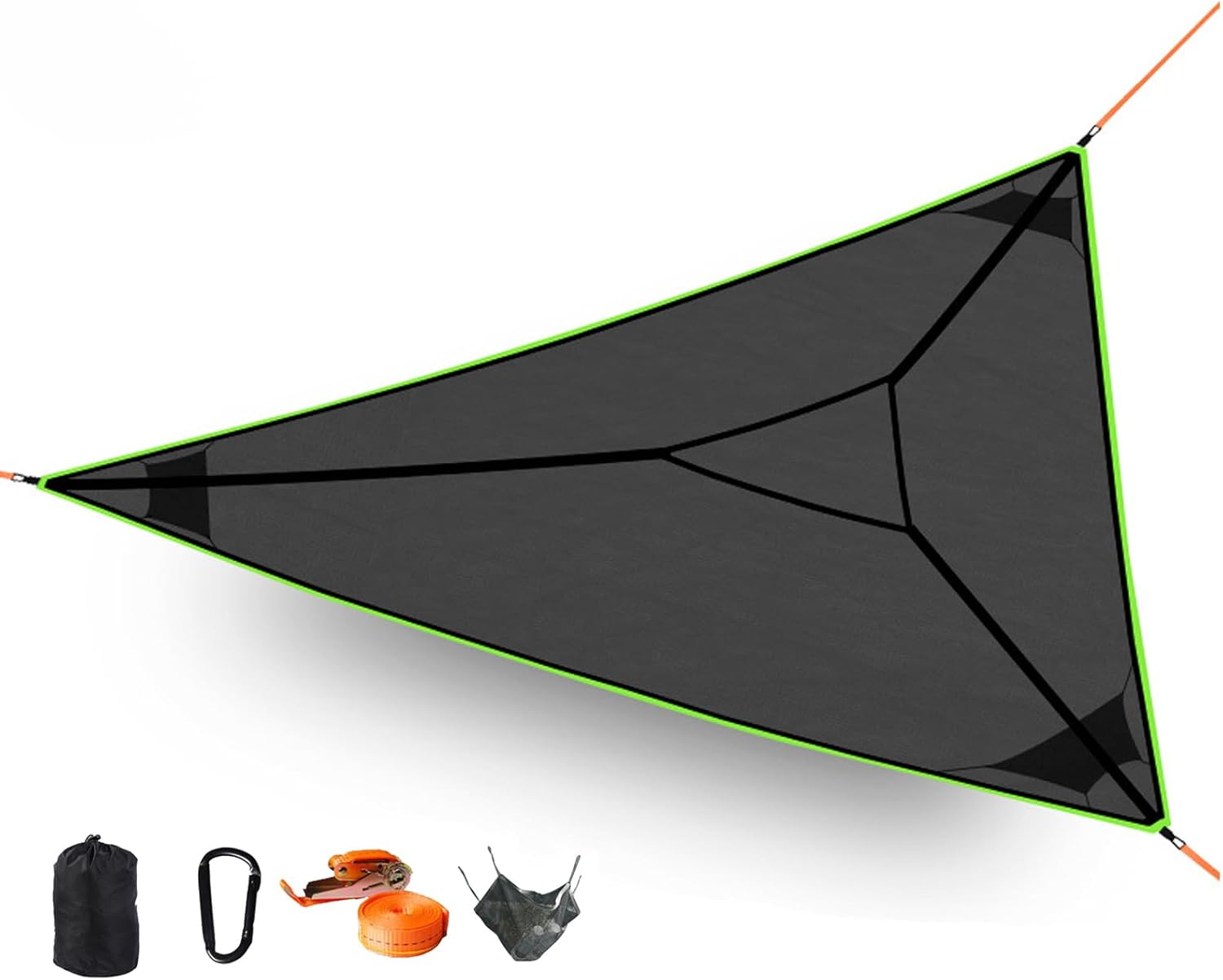 Amazon.com: Triangle Hammock,13ft Triangle Camping Hammock, with 3 ...