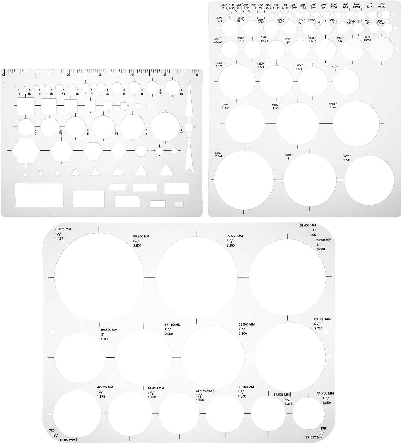 Amazon.com : Ymapinc Circle Template for Drawing Drafting Geometric ...