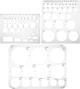 Amazon.com : Ymapinc Circle Template for Drawing Drafting Geometric ...