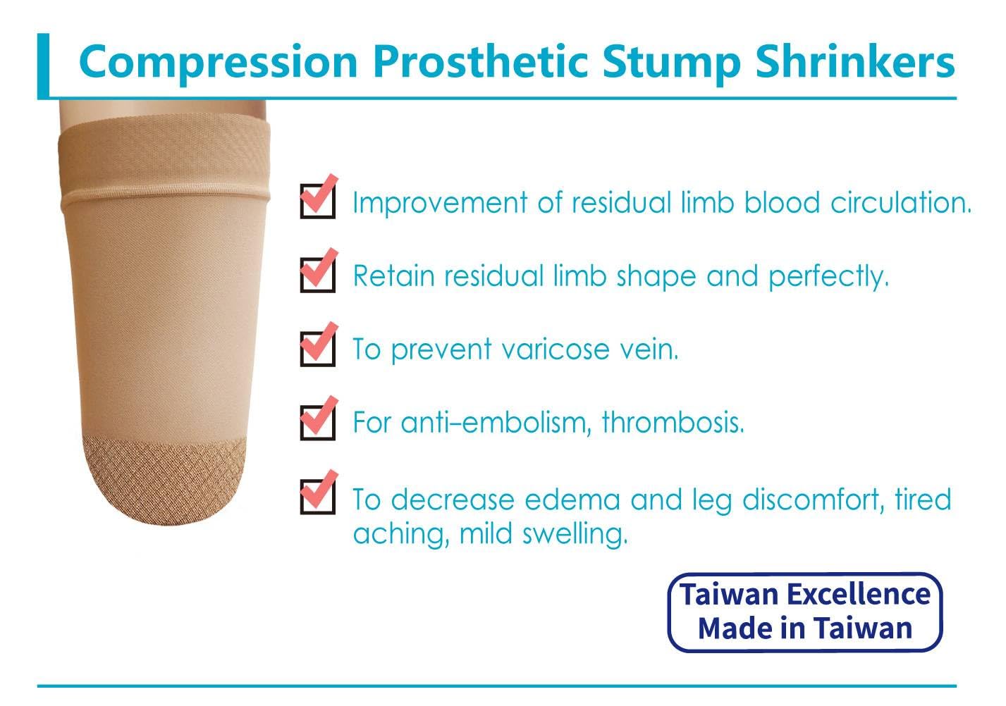 Snapklik.com : JianiMed Prosthetic Stump Shrinkers Above Knee