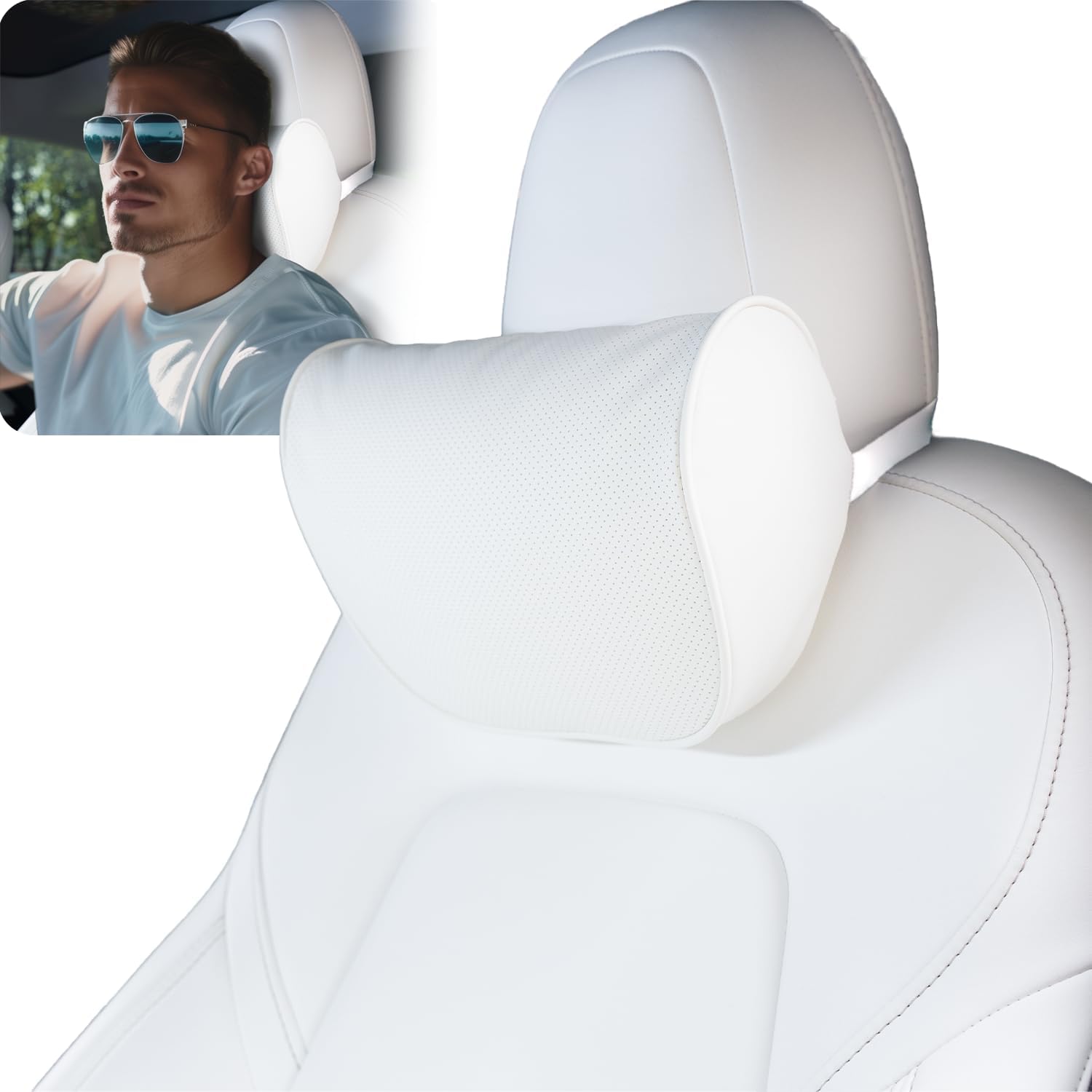 Amazon.com: TETS Car Neck Pillow Compatible with Tesla All Model 3/S/X ...