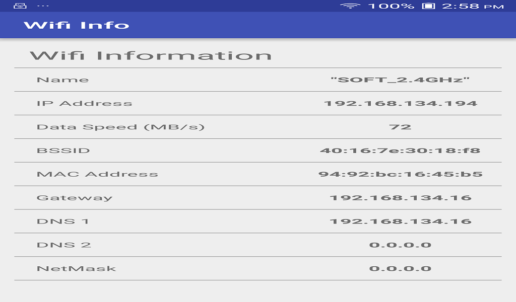Wifi Info - App on Amazon Appstore