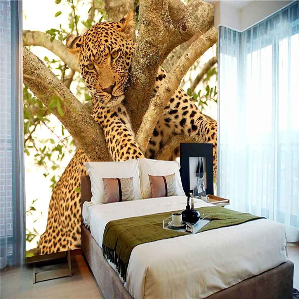 Leopard Print Bedroom Wallpaper