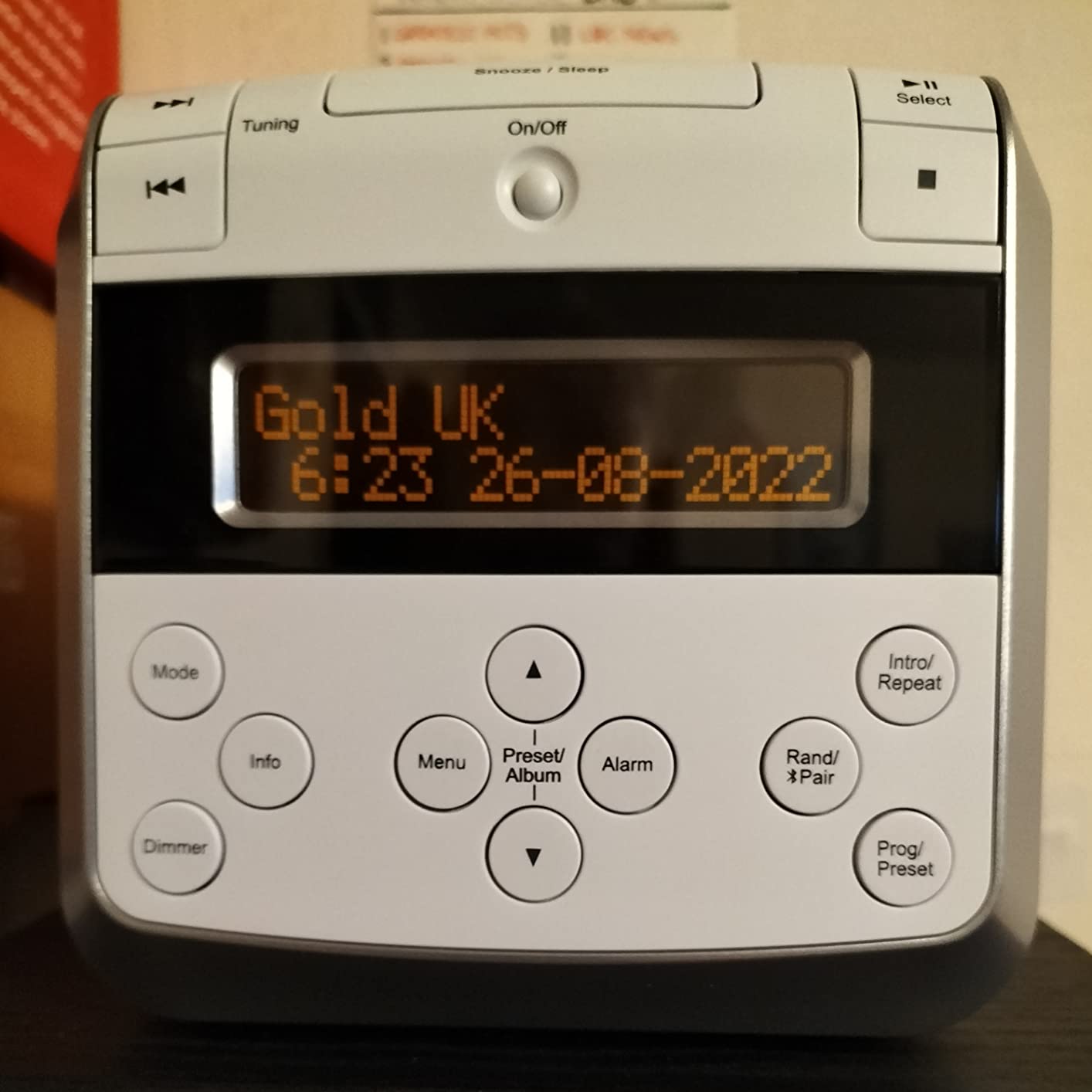 Roberts Sound 48 DAB/DAB+/FM Stereo Clock Radio with CD, Bluetooth, USB ...