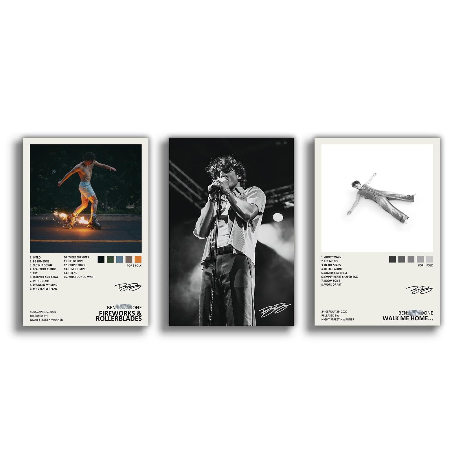 Amazon.com: Benson Poster Boone Music Album Cover Signed Limited Canvas ...