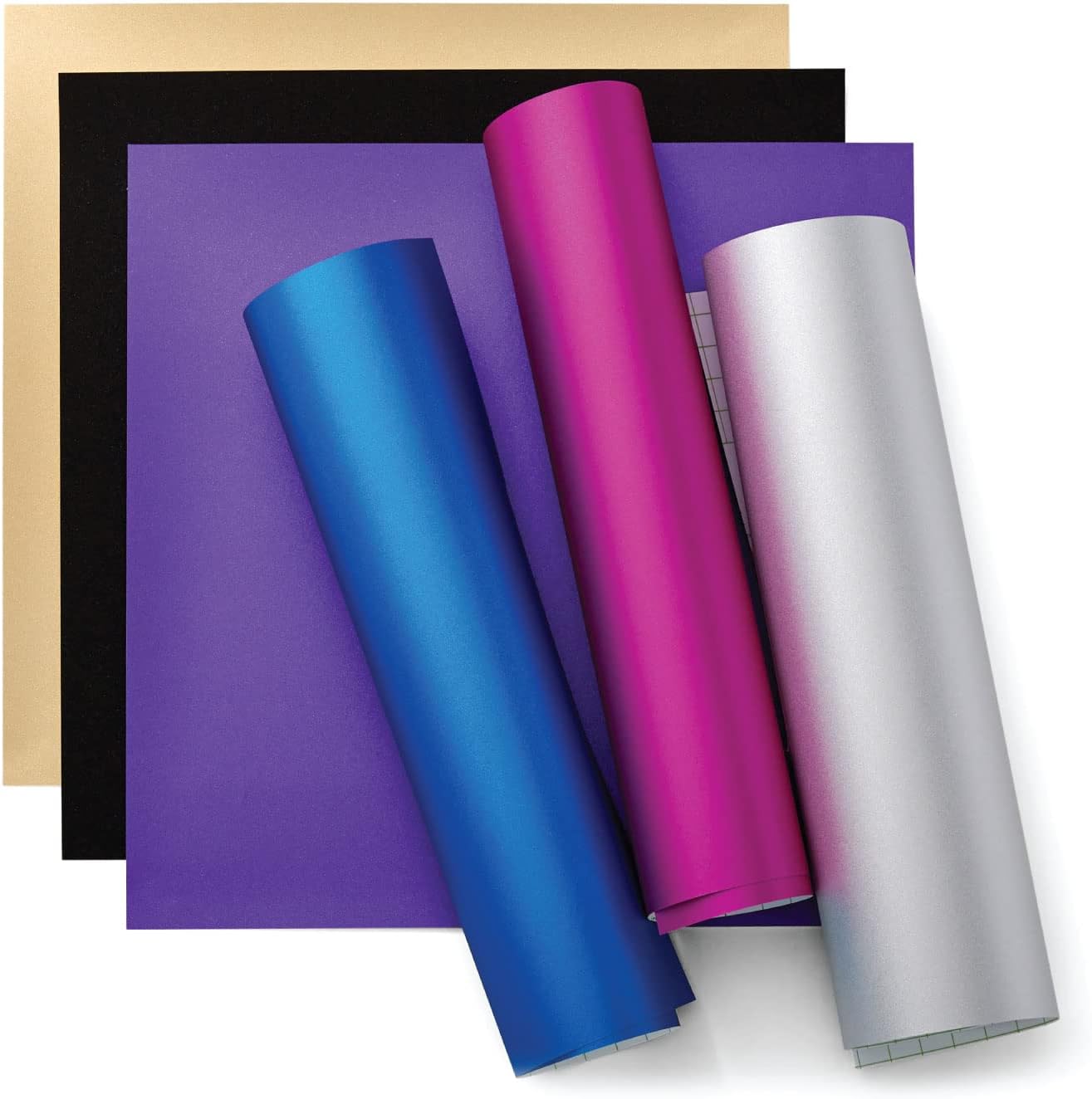 Amazon.com: Cricut Shimmer Permanent Vinyl - Classic Sampler, 6 Sheets ...