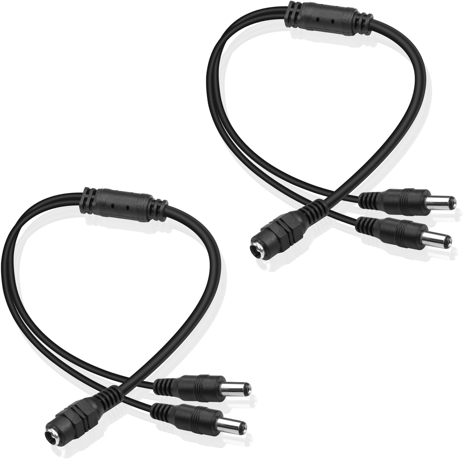 Amazon.com: GINTOOYUN DC Y Splitter Cable 1 Female to 2 Male,5.5mm x 2 ...