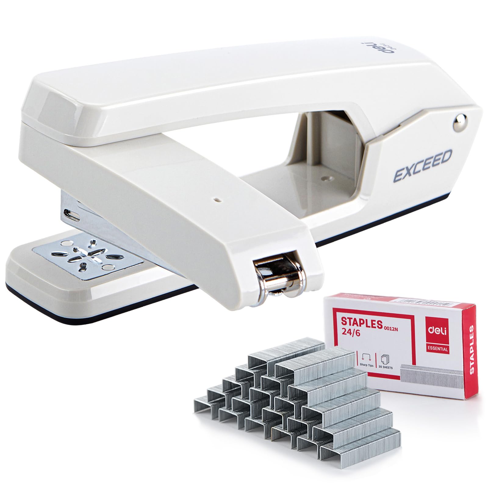 Snapklik.com : Deli/EZWORK Swing-Arm Swivel Stapler, 25 Sheets Capacity ...