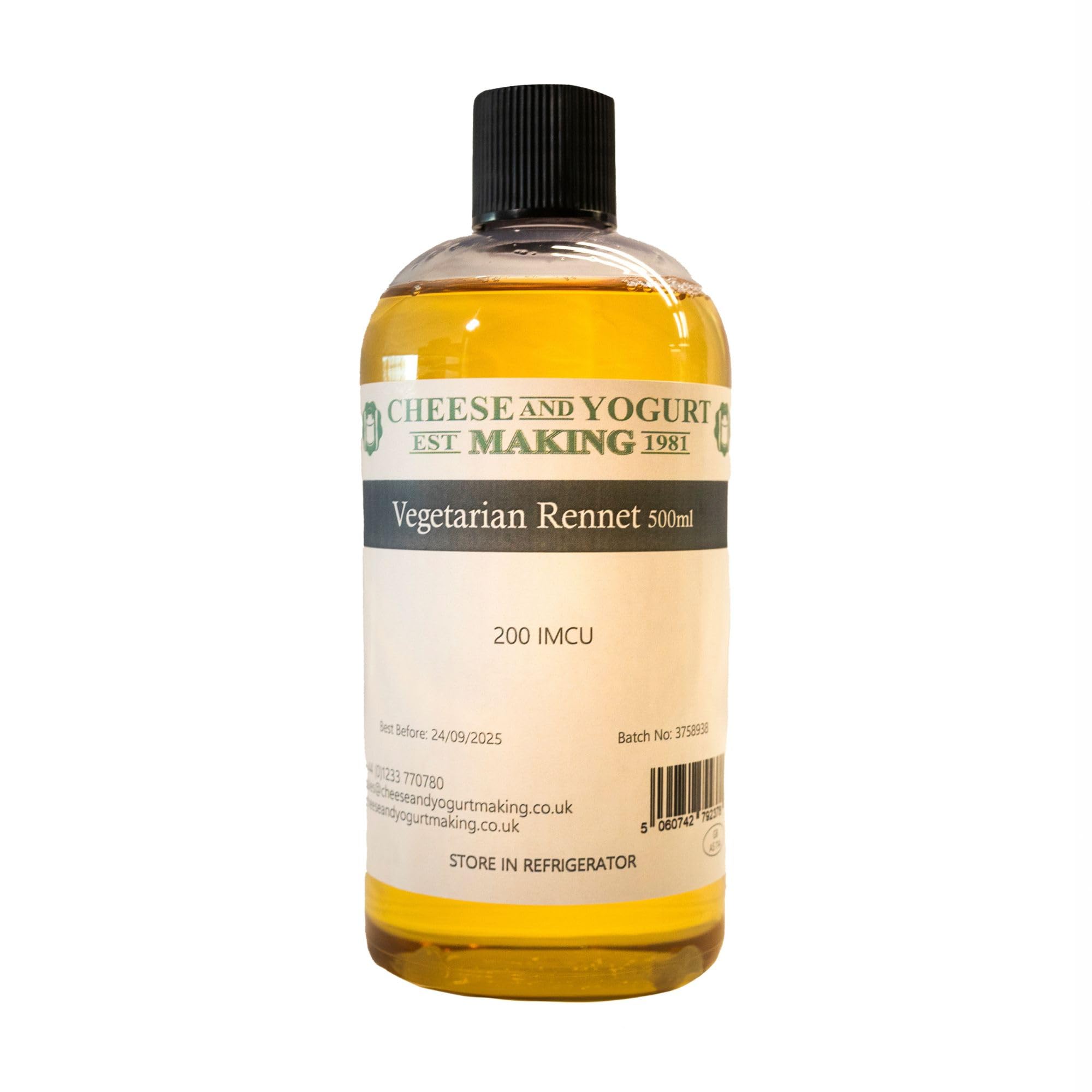 Vegetarian Rennet Liquid, For All Cheese Types, GM Free, Handy Dropper ...