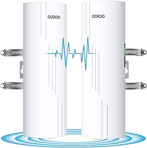 Amazon.com: Gigabit Wireless Bridge, OOKOO Outdoor 5.8G WiFi Bridge ...