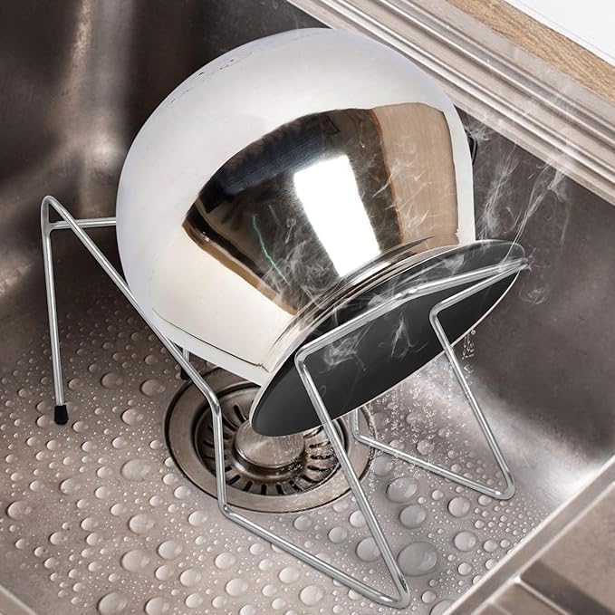 HM Homeworld Rice Pot Drainer Stand | Stainless Steel Stand for Fruit ...