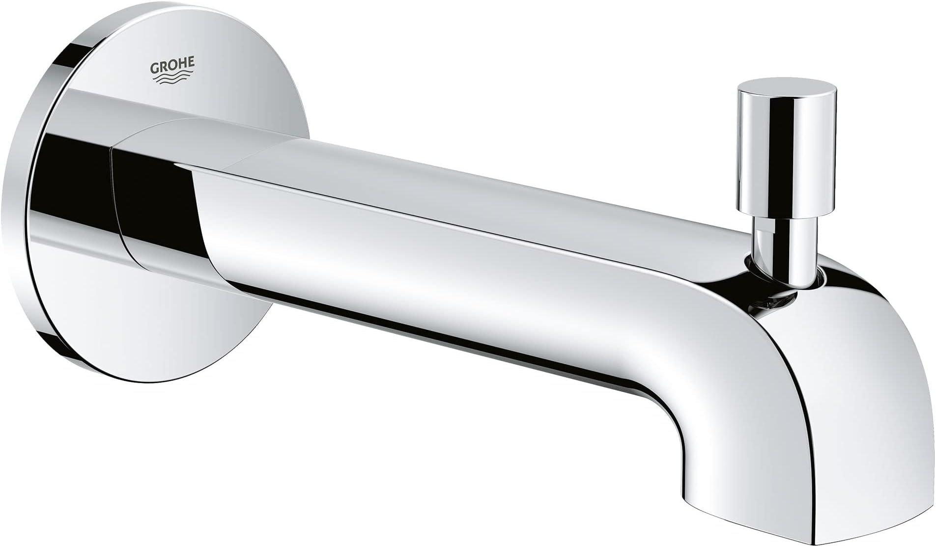 GROHE 13 399 Defined 6-7/8" Integrated Diverter Tub Spout - Starlight ...