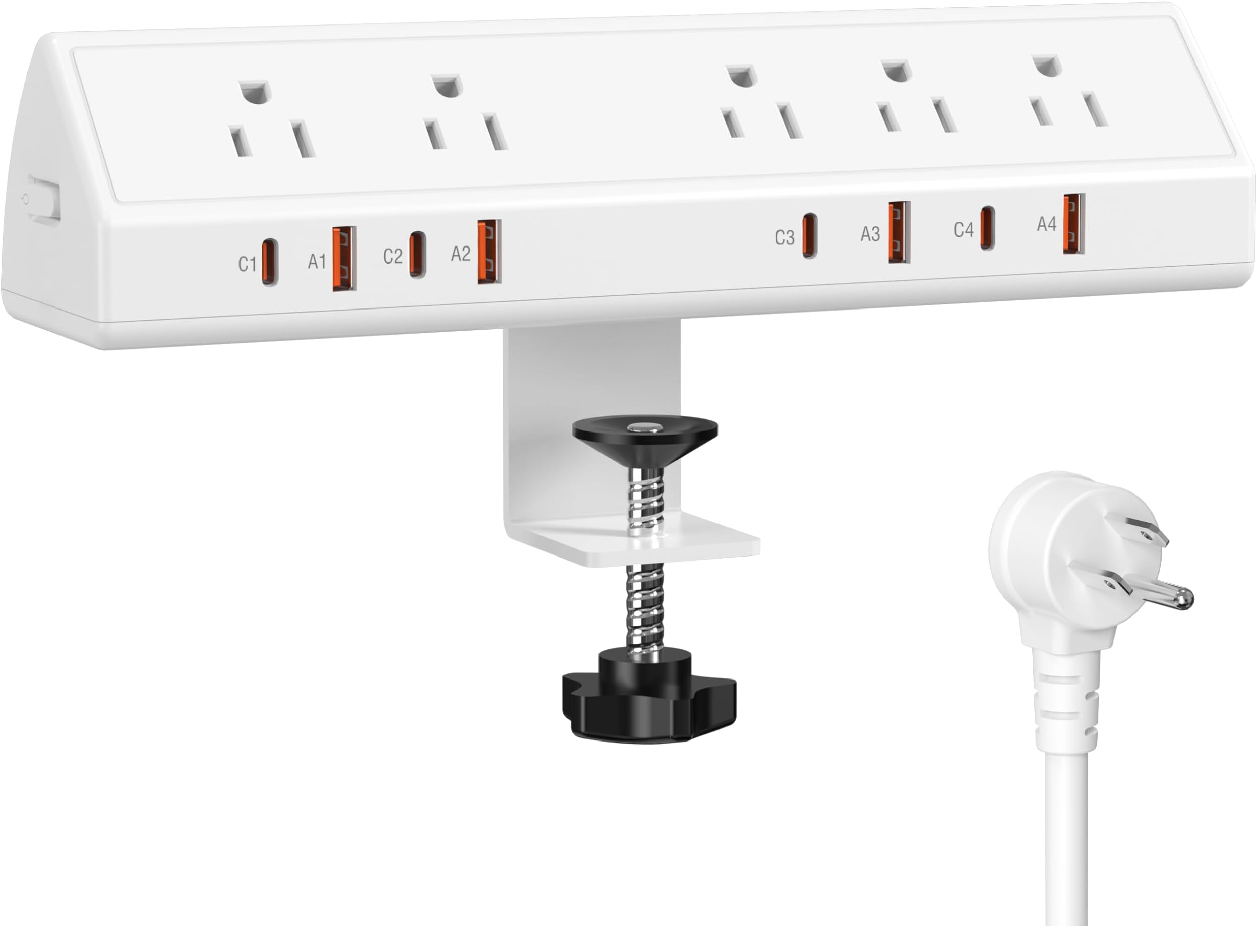 Amazon.com: Desk Clamp Power Strip 65W Fast Charging Station,4 PD USB-C ...