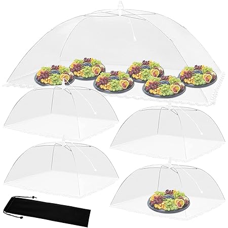 Amazon.com: Simply Genius Extra Large Food Tents (2 Pack) 47x26 Pop-Up Food Tents/Food Covers ...