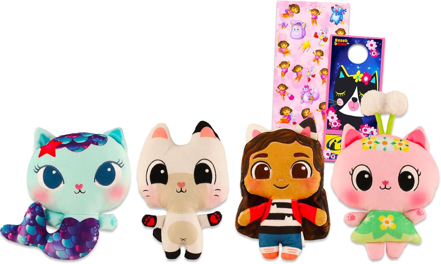 Amazon.com: DreamWorks Gabby's Dollhouse Plushie Set - 4 Plush 7 ...