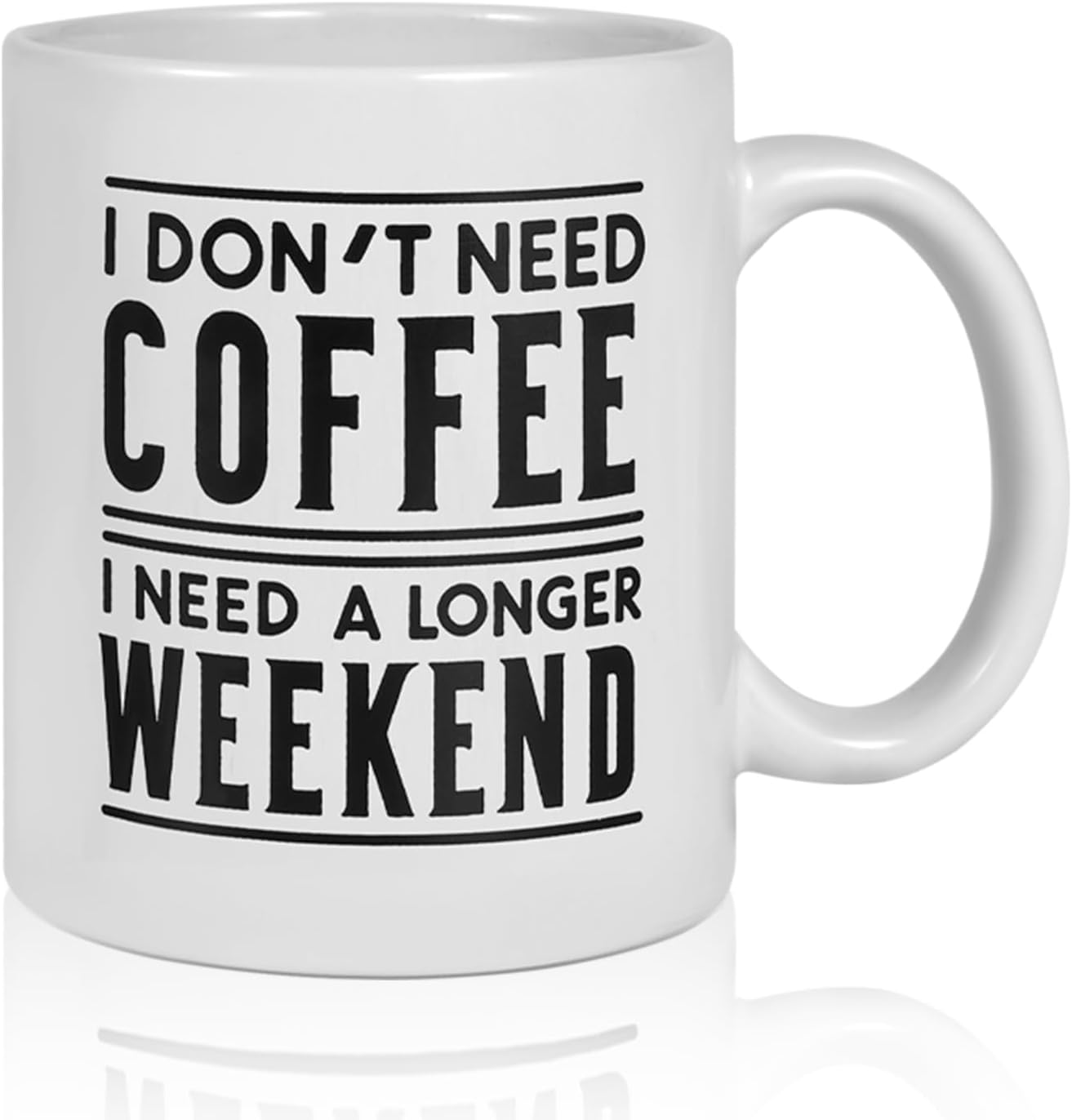 Amazon.com: WEPTIV Funny Coffee Mug for Office and Work - I Don’t Need ...