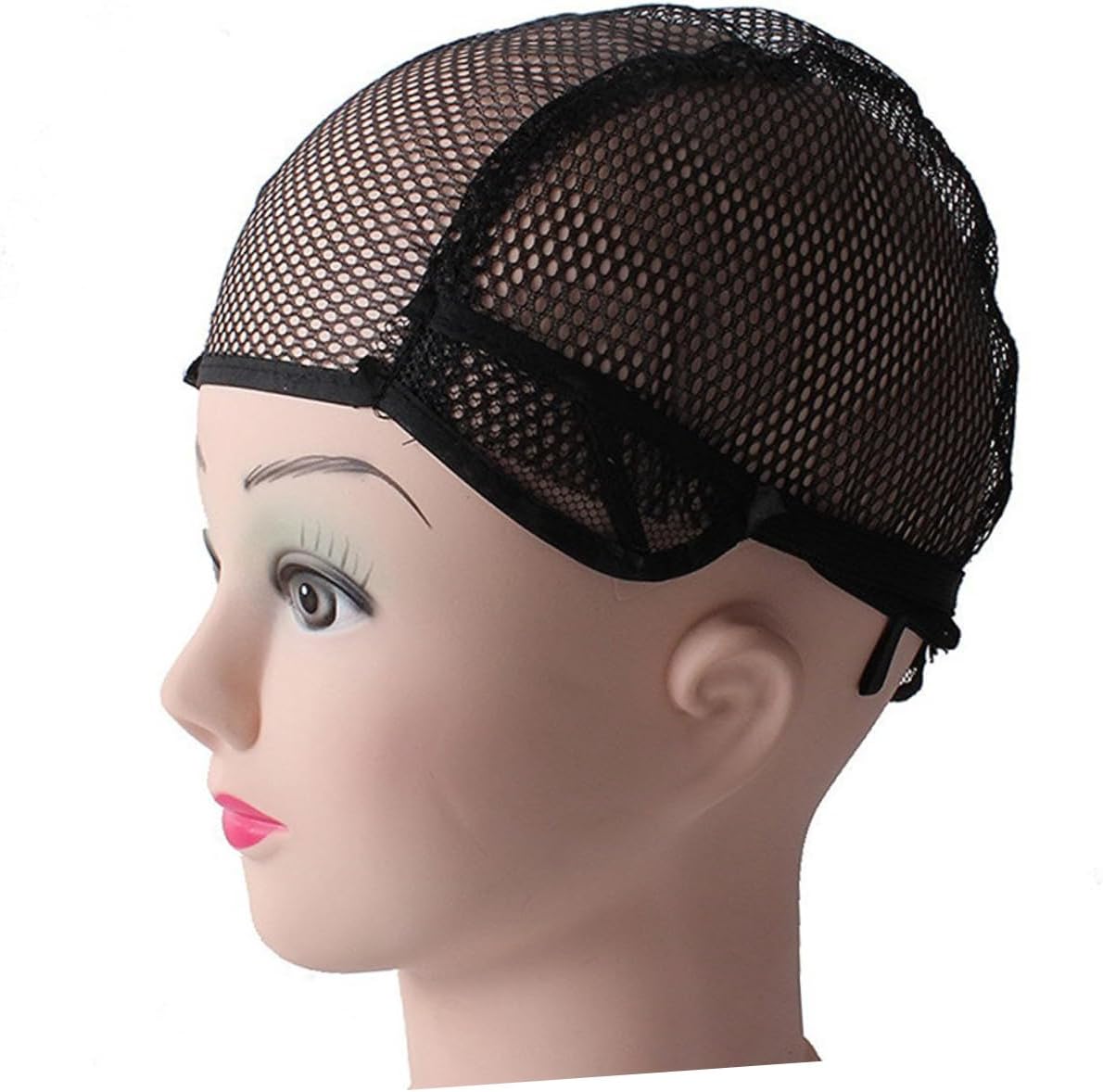 Amazon.com: FOMIYES 2pc Ladies Wigs Wig Caps for Women Black Crochet ...