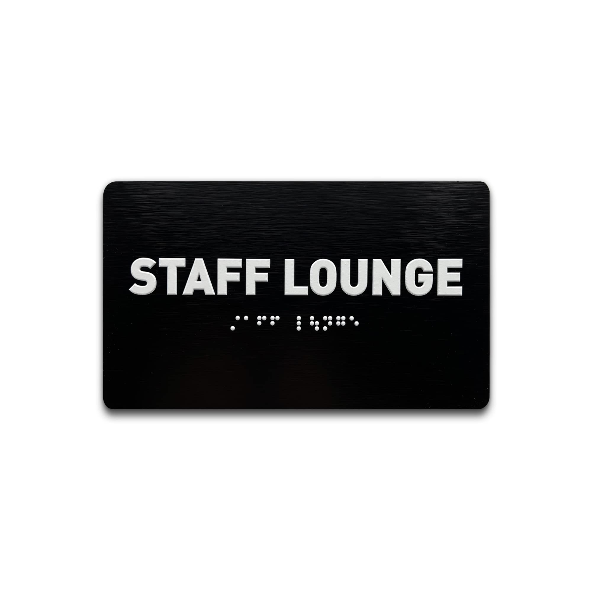 Amazon.com : Staff Lounge Sign - ADA Compliant Utility Sign, Raised ...