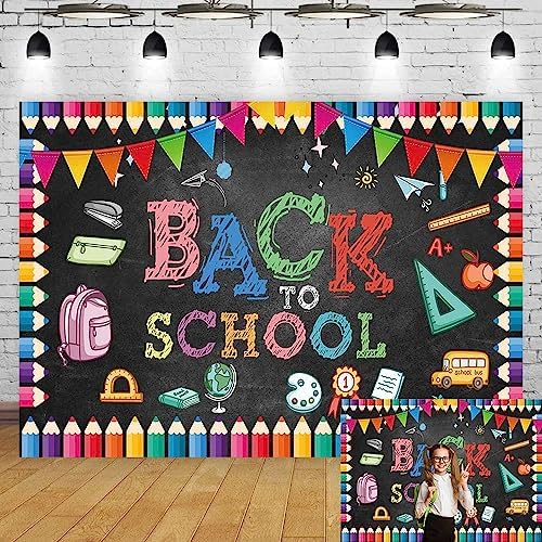 Amazon.com: MEHOFOND 7x5ft Back to School Backdrop Student Teacher ...