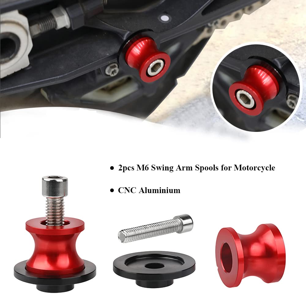 Bike Stand Screws 6mm M6 Swing Arm Spools For Yamaha R1/R6/FZ Series ...
