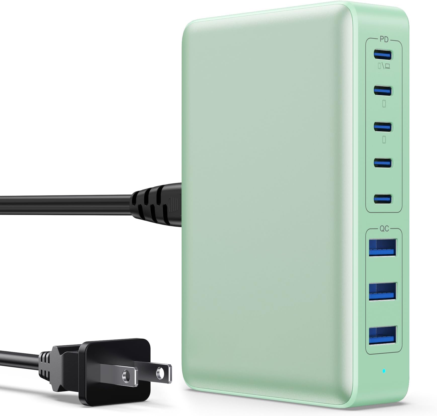 Amazon.com: USB C Charger 300W USB C Charger Block 8-Ports GaN IV Fast ...