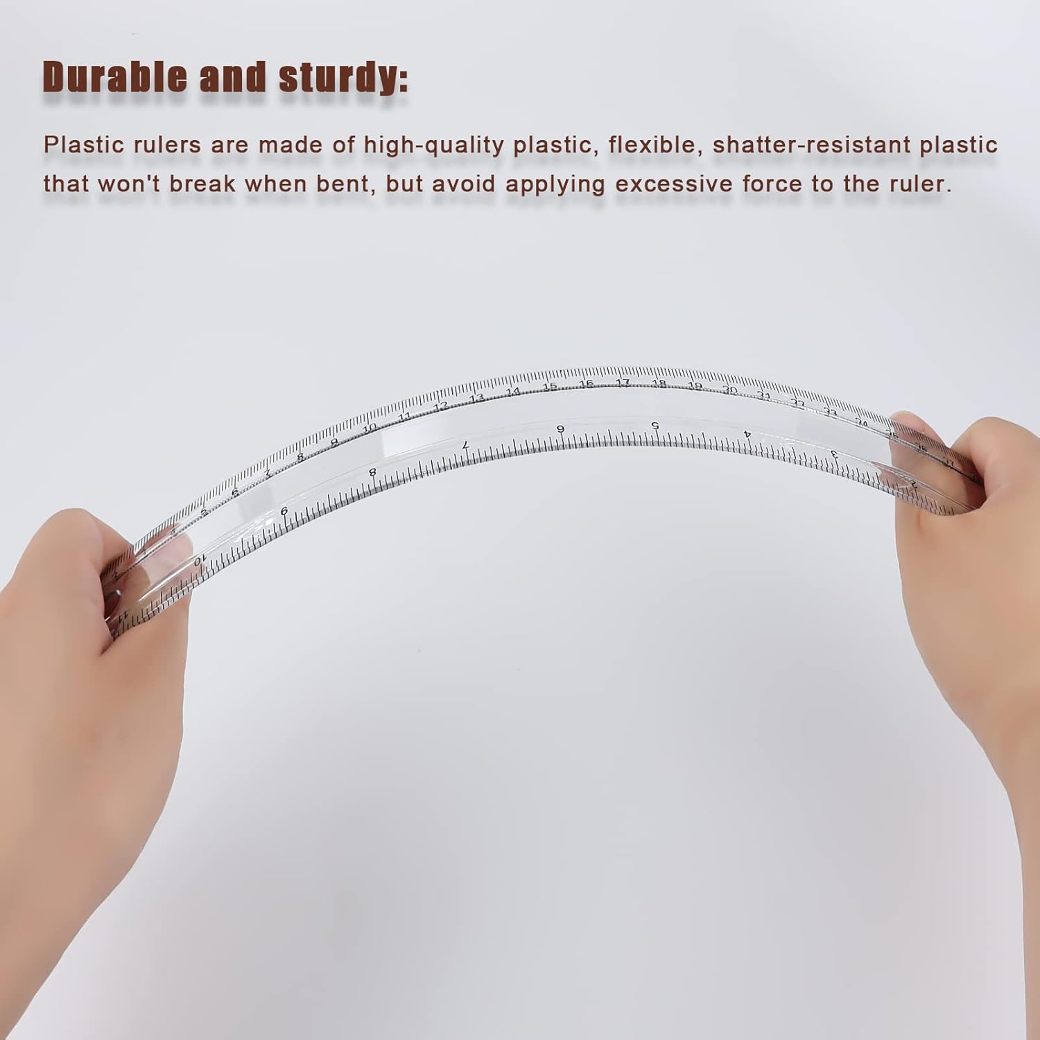 AIEX Clear Plastic Ruler, 12 Inch Transparent Philippines | Ubuy