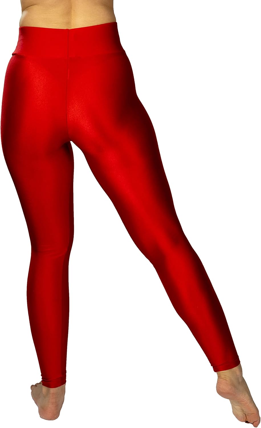 Women's Fashion Hot Shiny Glossy Metallic Elastic High Waist & Tummy ...