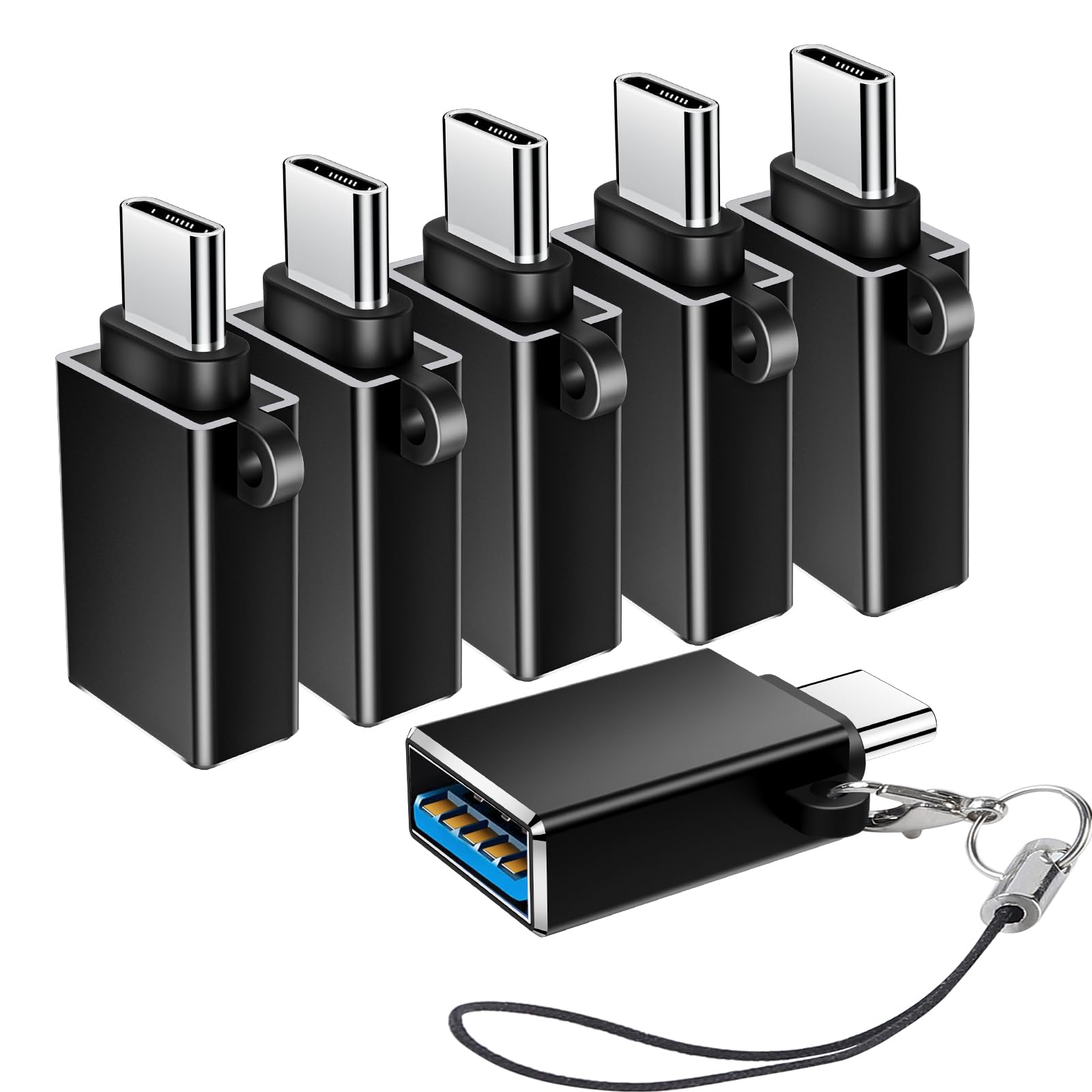 Amazon.com: BaseNew USBC to USB Adapter 6 Pack,USB-C to USB Adapter,C ...