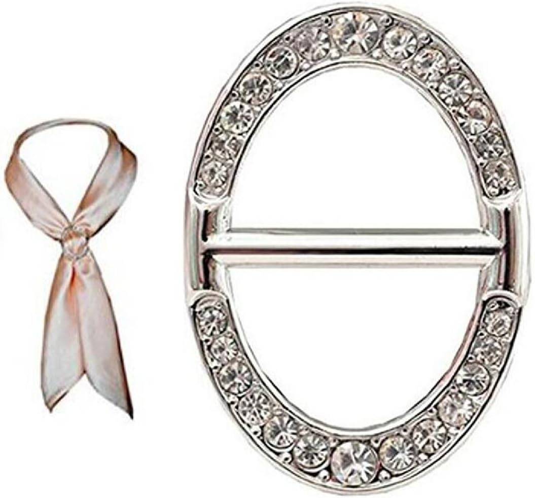 Amazon.com: 1PC Scarves Buckle Silk Scarf Clasp Clip Clothing Ring Wrap ...