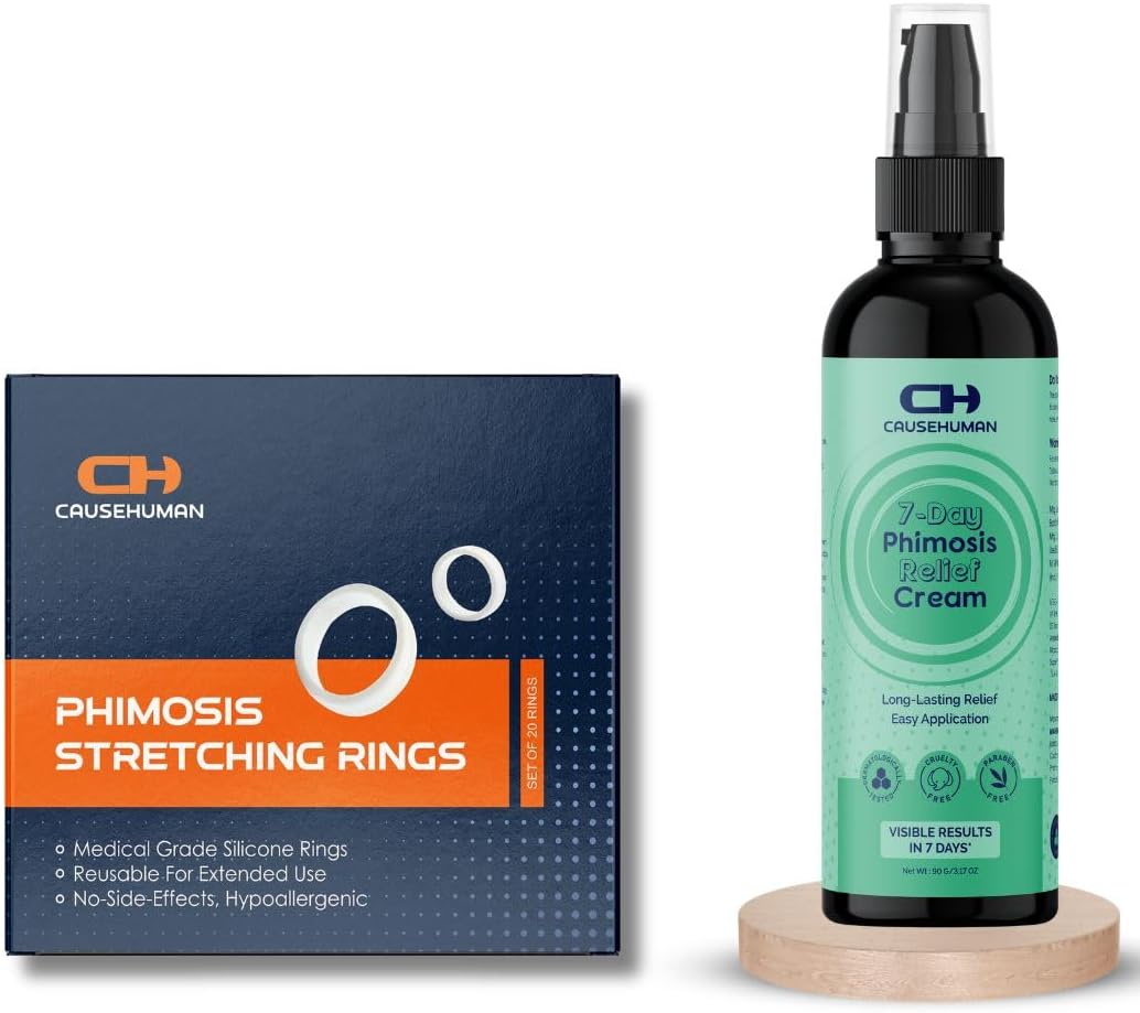 Amazon.com: Cause Human Phimosis Set with 7-Day Phimosis Cream and 20 ...